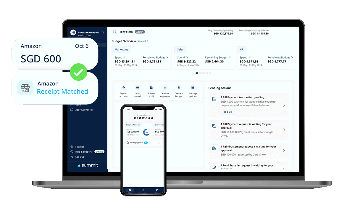 Summit Employee Expense Management | AI Claim System